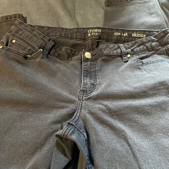 crown & ivy | Jeans | Crown And Ivy Dark Denim Jeans | Poshmark